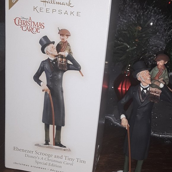 Hallmark | Holiday | 209 Ebenezer Scrooge Tiny Tim Hallmark Ornament ...